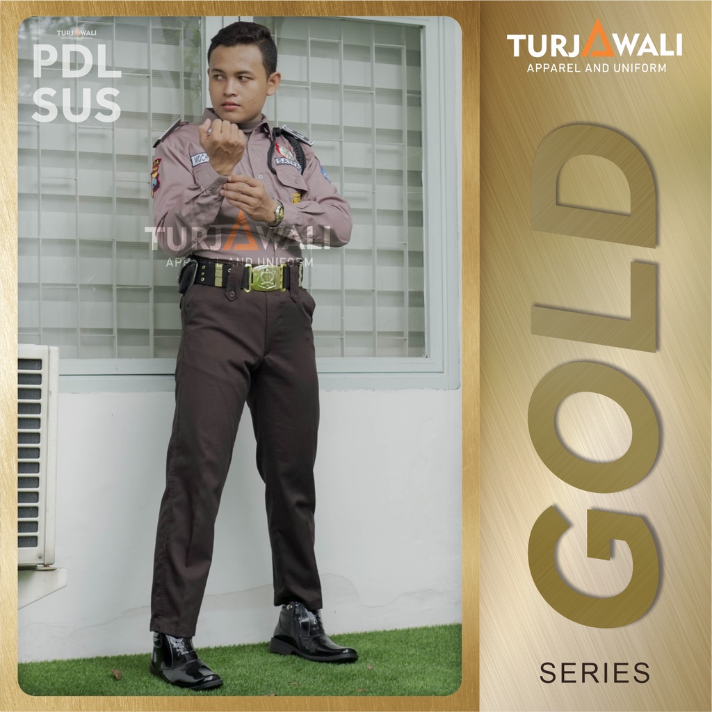 Jual Baju Atasan PDL SUS Seragam Satpam Turjawali Asli Original Seri Gold | Shopee Indonesia