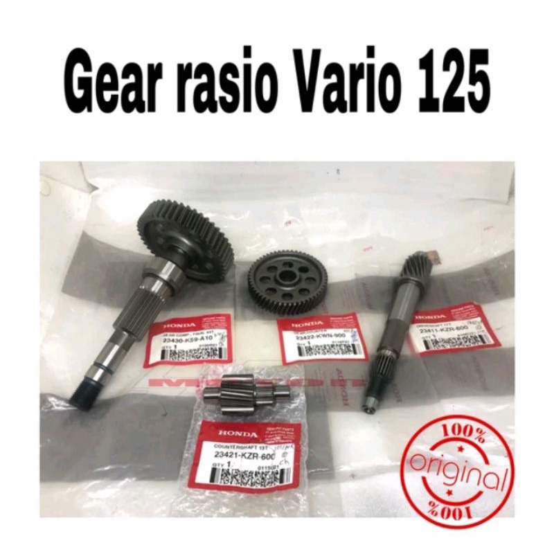 Jual gear gir gigi rasio set honda vario 125 vario125 original asli kzr ...