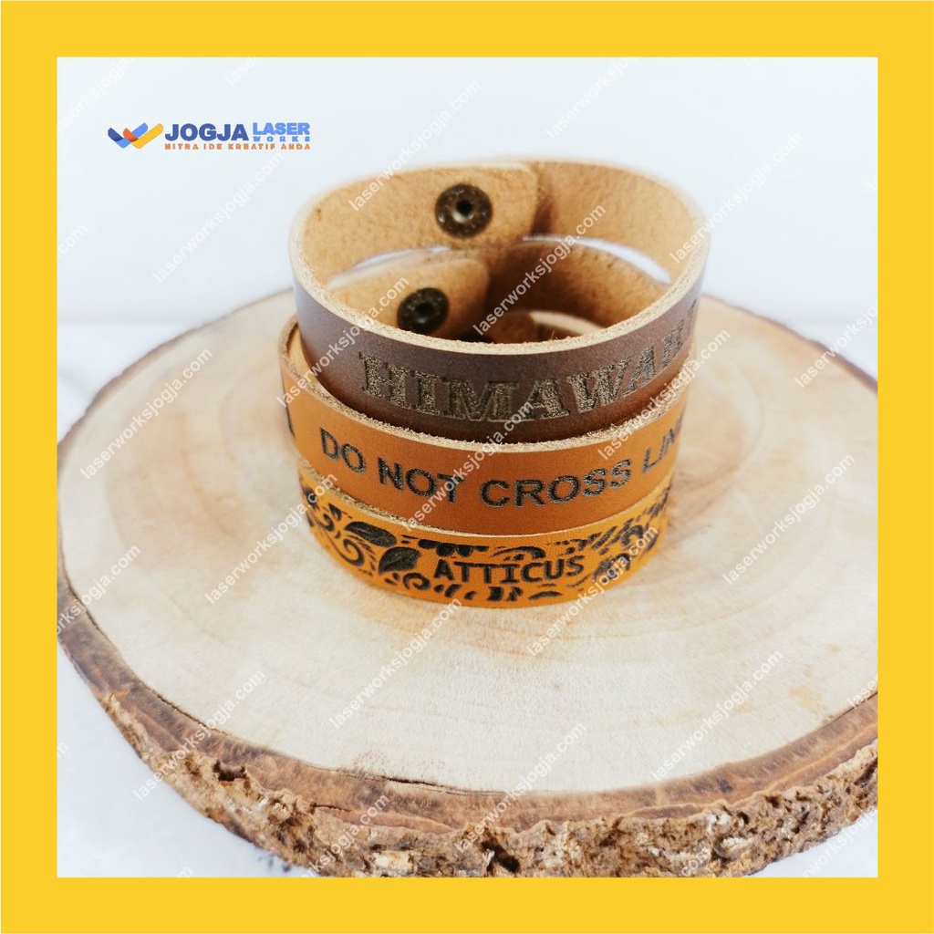 Jual Gelang Kulit Sapi Asli Custom Nama dan Simbol | Shopee Indonesia