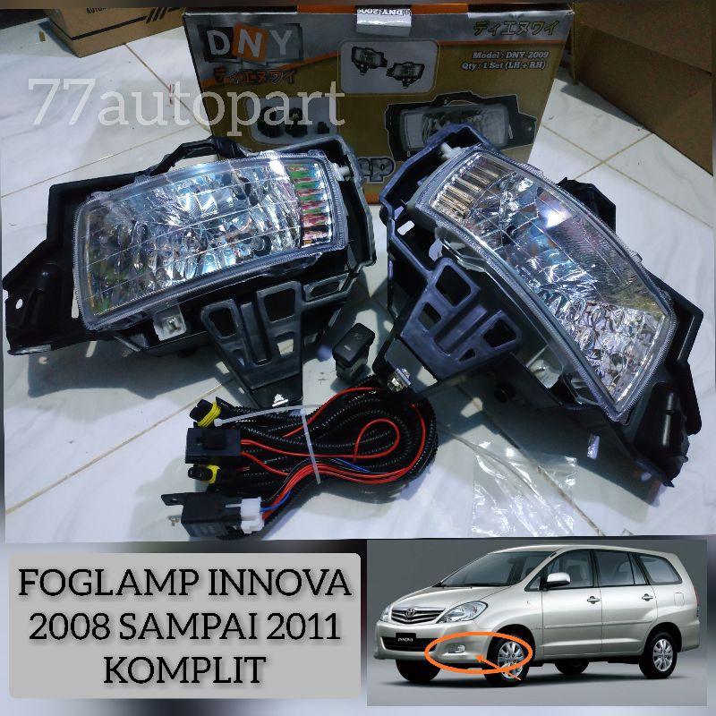 Jual Lampu kabut foglamp innova 2008 2009 2010 2011 set | Shopee Indonesia