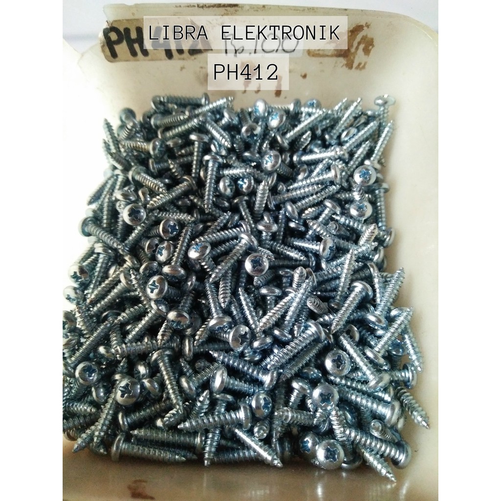 Jual Baut Skrup Ukuran 4mm X 1/2" Inc | Shopee Indonesia