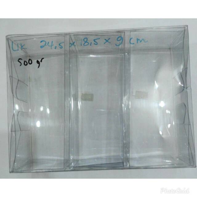 Jual Kotak mika kemasan sarang walet polos transparan sekat 3 full ...
