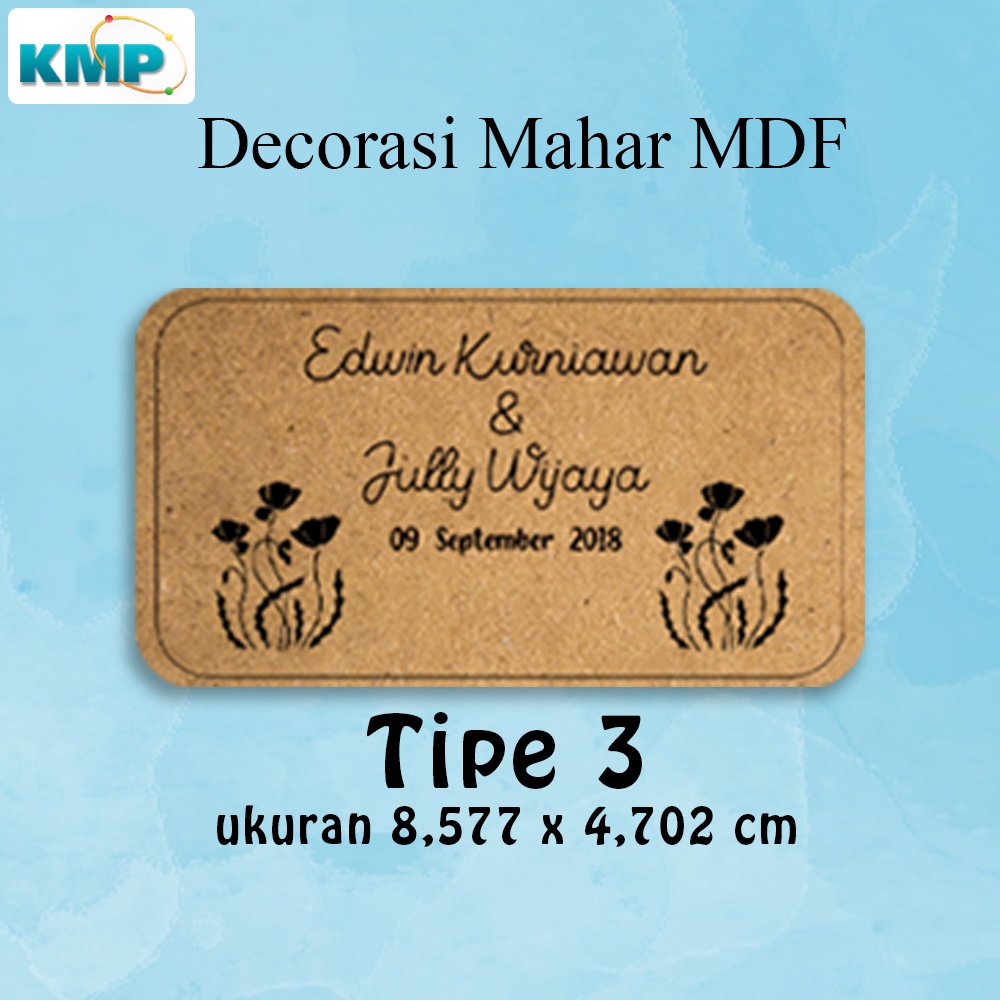 Jual Nama kayu MDF custom decorasi mahar / scrabbook / name tag kayu ...