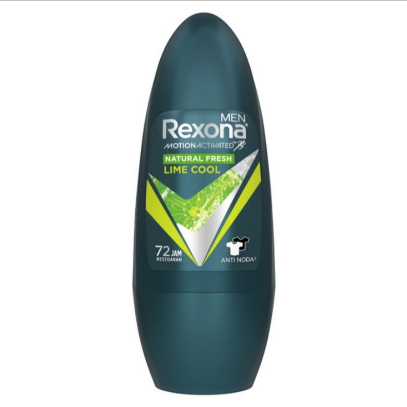 Jual REXONA MEN ROLL ON NATURAL FRESH LIME 45 ml (kemasan baru ...