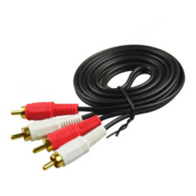 Jual Kabel 3 Rca To 2 Rca / Kabel 2 rca - 2 Rca Aux Audio Speaker ...