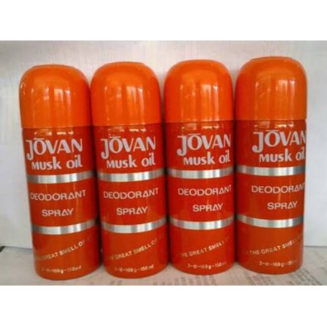 Jual JOVAN MUSK OIL Deodorant Spray 30ml Orange (kecil) | Shopee Indonesia
