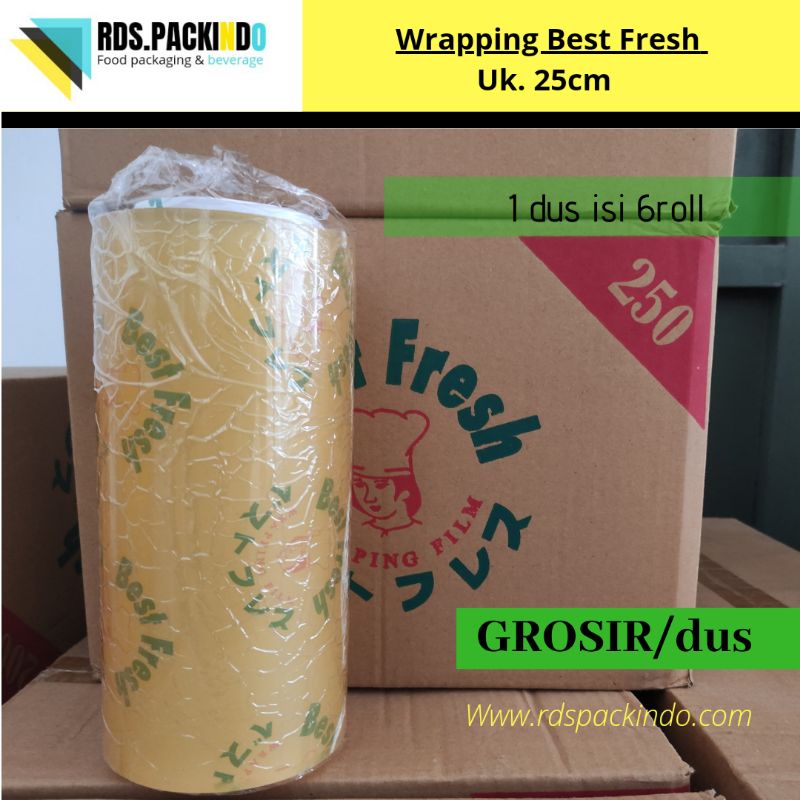 Jual Plastik Wrapping Best Fresh UK 25cm x 500m // GROSIR grab/gojek ...