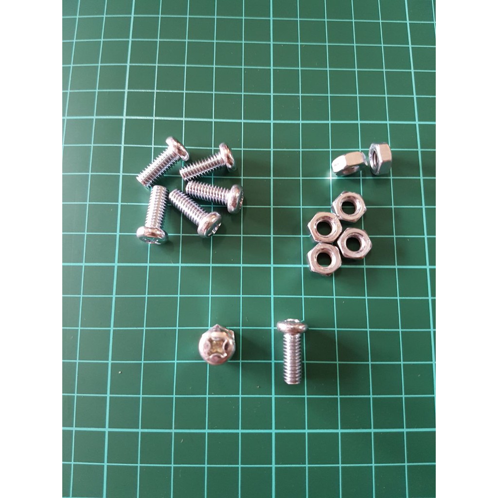 Jual Baut JP Kepala Obeng Plus Ukuran 6 mm x 15 mm | Shopee Indonesia