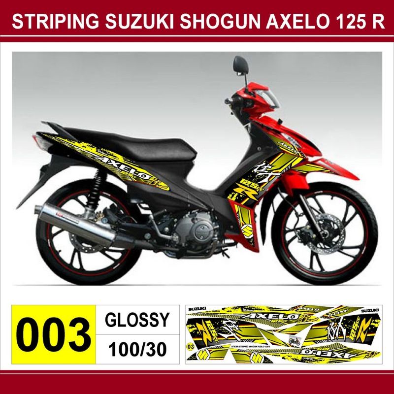 Jual sticker striping Suzuki Shogun Axelo 125 R variasi ready semua ...