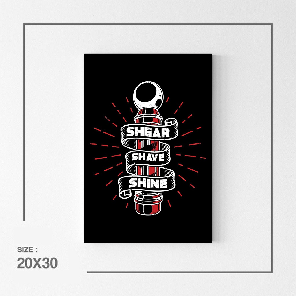Jual Poster kayu barbershop - Hiasan dinding barbershop - Kata kata ...
