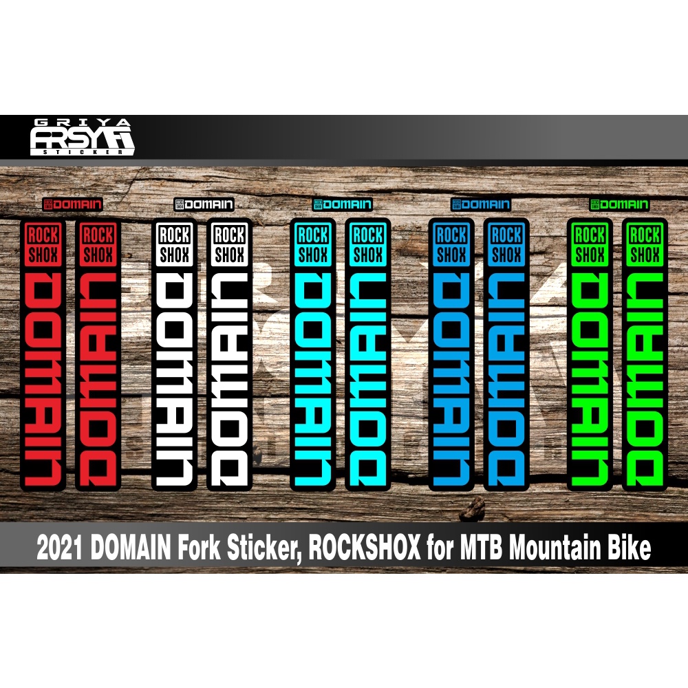 Jual Decal Sticker Sepeda 2021 DOMAIN Fork Stiker, ROCKSHOX Sepeda Mtb ...