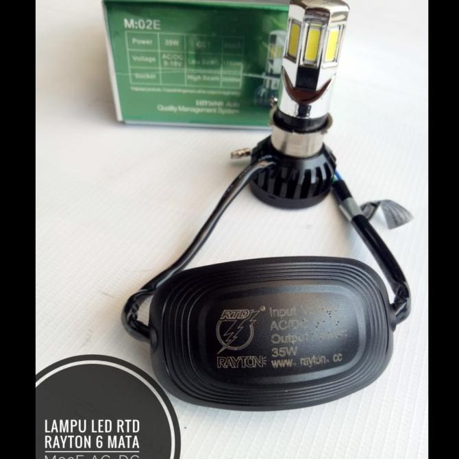 Jual LAMPU LED 6 SISI / 6 MATA RTD RAYTON 100% ORIGINAL AC DC 35W M02E | Shopee Indonesia