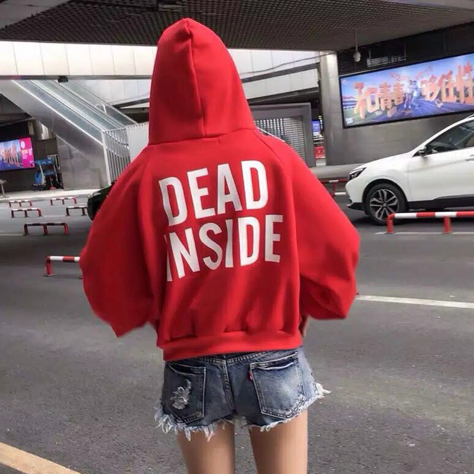 Jual SweaterPolos Hoodie Jumper Dead Inside SIZE M-XXL ( PRIA & WANITA ...