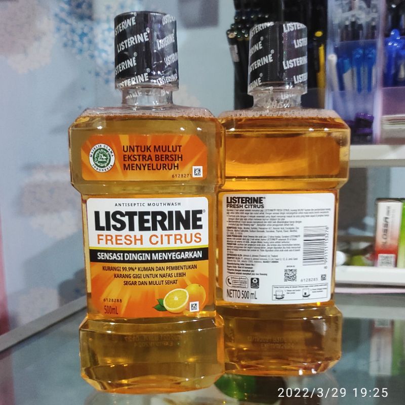 Jual Listerine Fresh Citrus Antiseptic Mouthwash 500ml Sensasi Dingin ...