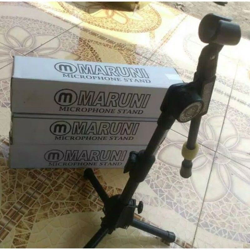 Jual stand mic maruni pendek + holder mic | Shopee Indonesia
