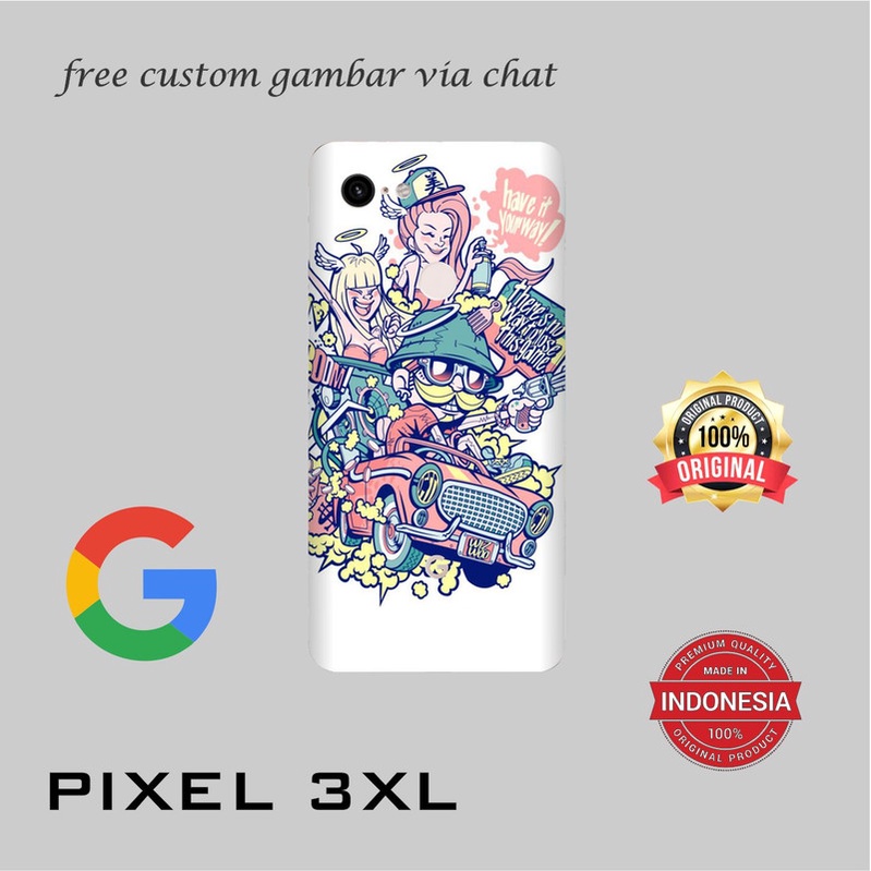 Jual GARSKIN/STICKER HANDPHONE GOOGLE PIXEL 3 XL CUSTOM | Shopee Indonesia