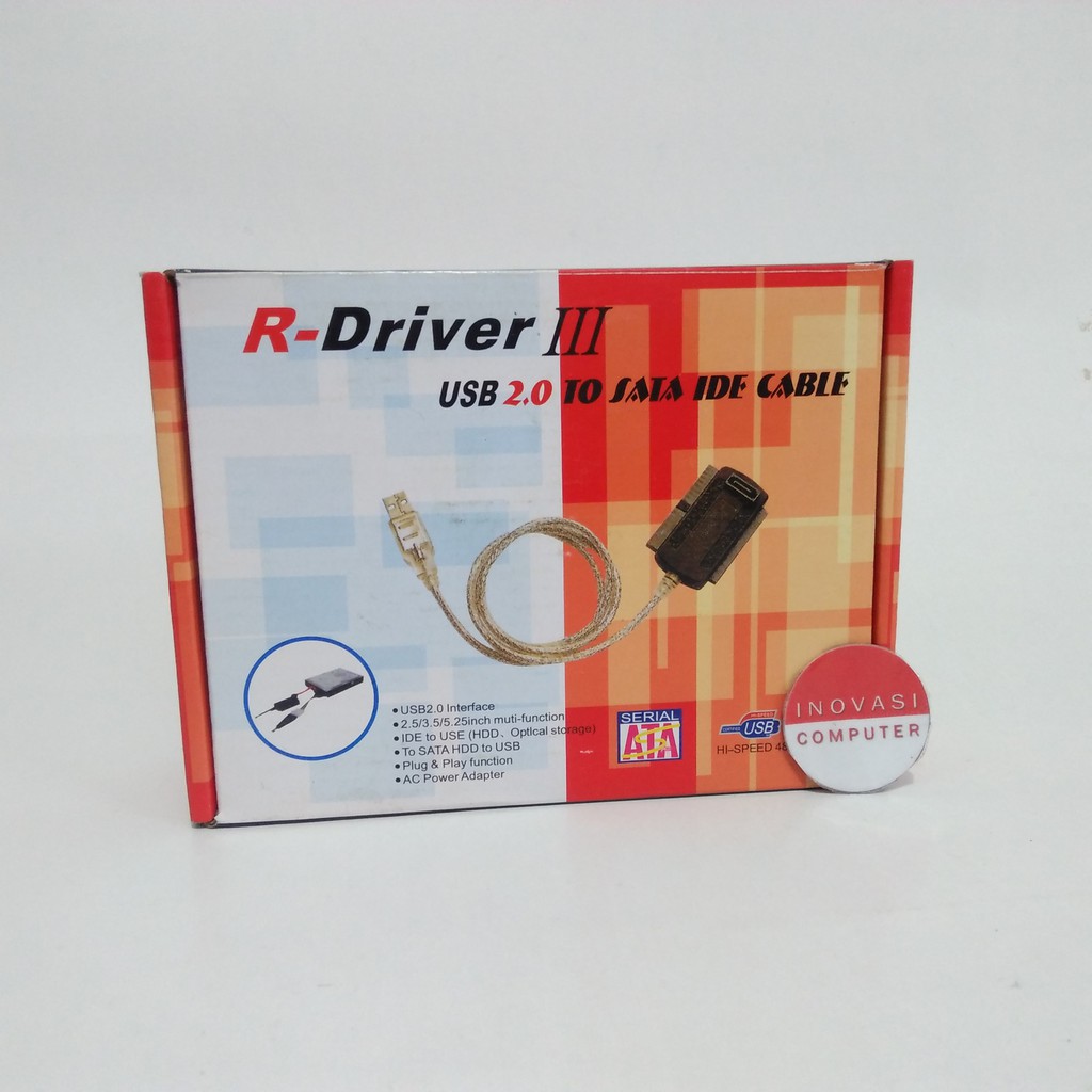 Jual USB2.0 to SATA / IDE Cable [R-Driver III] | Shopee Indonesia