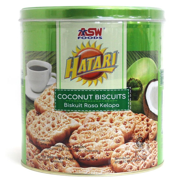 Jual Roti Kaleng Hatari Coconut Biscuit Edisi Lebaran 325 Gram | Shopee ...
