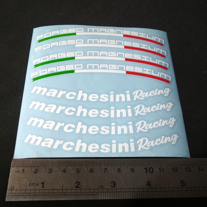 Jual Cutting Sticker Velg motor Marchesini Racing Forged Magnesium ...