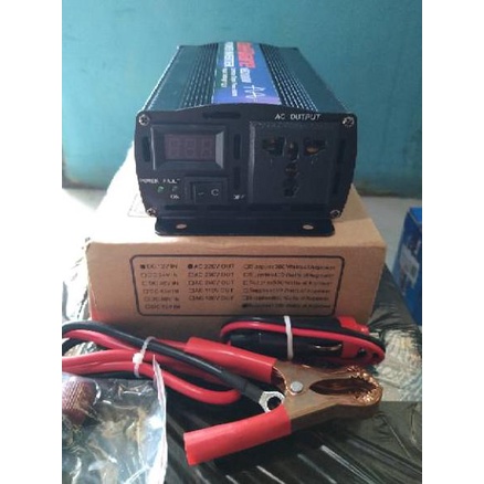 Jual Menarik.. Taffware Car Power Inverter PSW Pure Sine Wave Gelombang Sinus Murni DC 12V to ...
