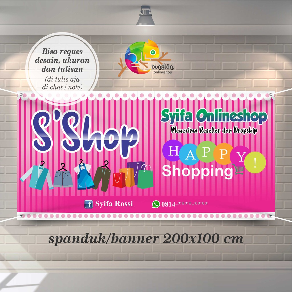 Jual Spanduk, Banner Toko Onlineshop | Shopee Indonesia