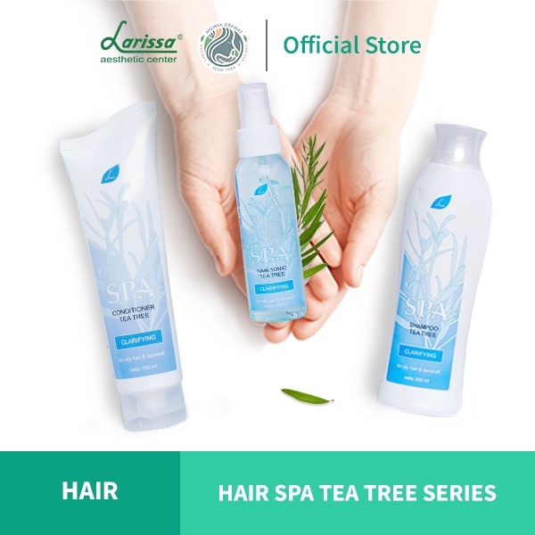 Jual Larissa Paket Hair Product Tea Tree Untuk Ketombe Kering Bau Apek dan Gatal | Shopee Indonesia