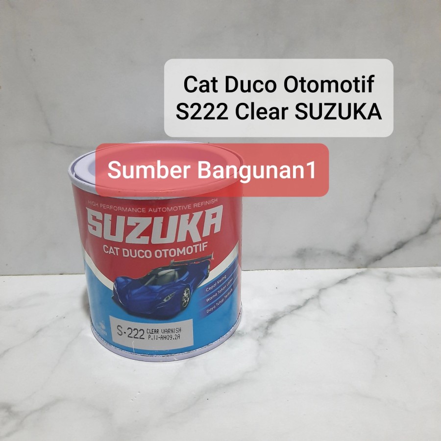 Jual cat duco clear bening SUZUKA S 222 clear varnish cat besi otomotif ...