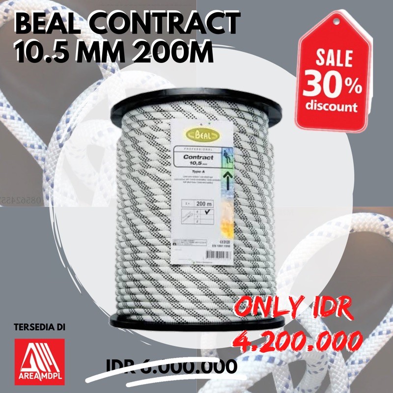 Jual tali carmantle beal semi statis 205m 10.5mm | Shopee Indonesia