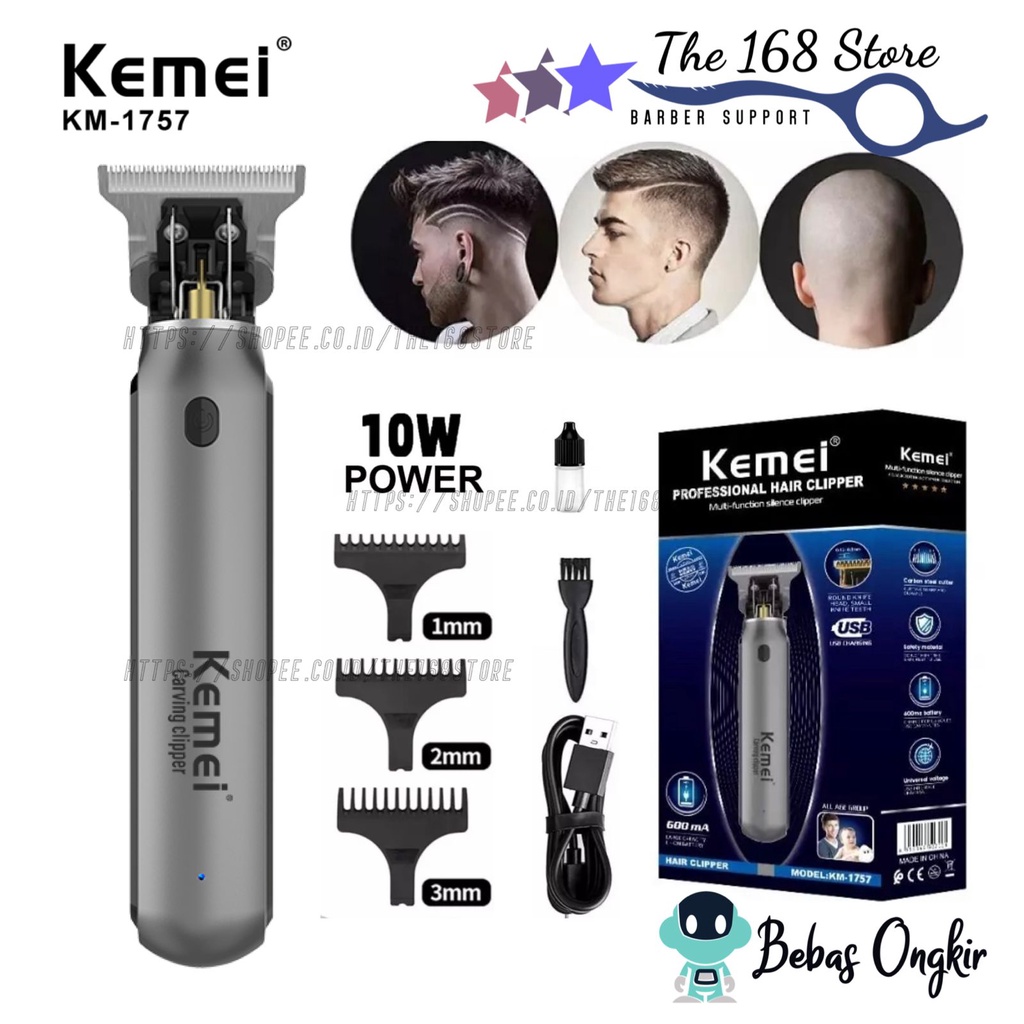 Jual Alat Cukur Rambut Professional Hair Clipper Trimmer Multi Function 10 Watt Power Mesin ...