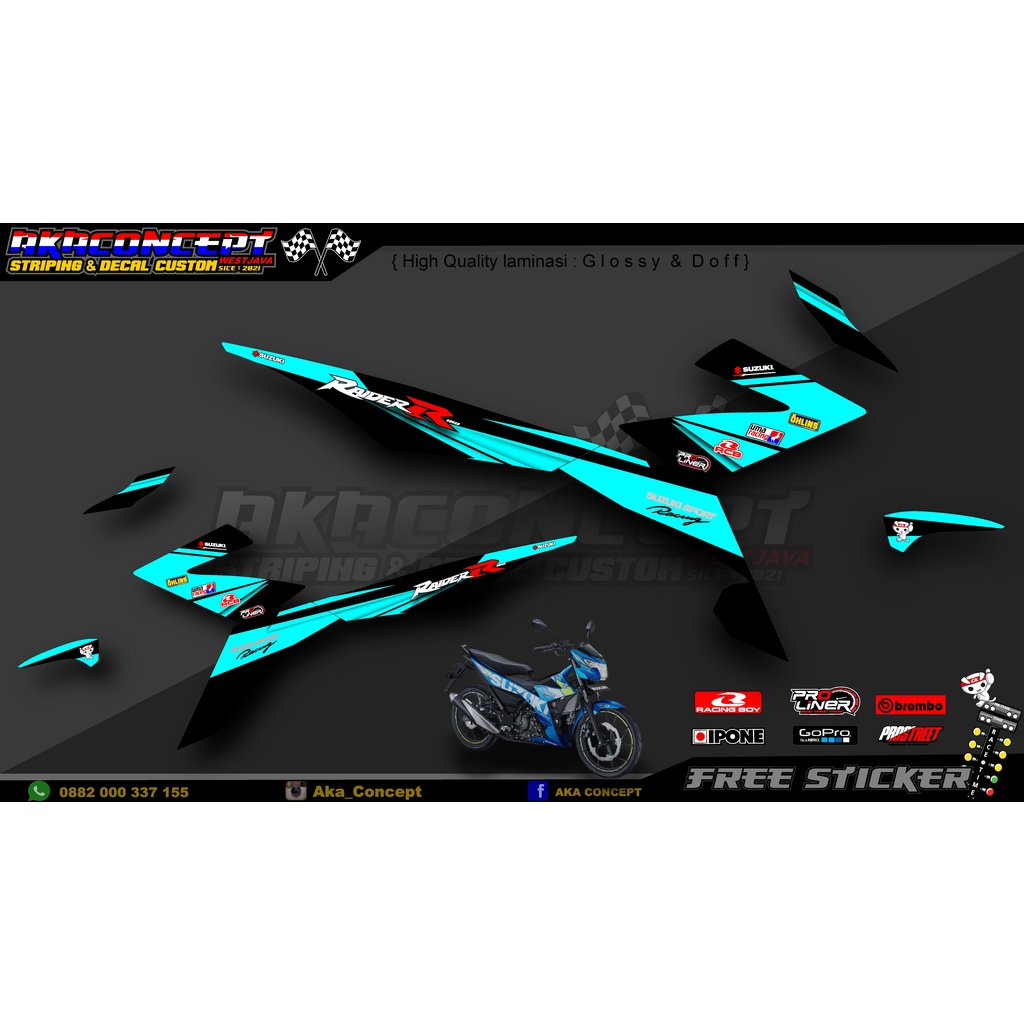 Jual Stiker Striping Lis Variasi SATRIA FU FI 150 INJEKSI - Desain ...