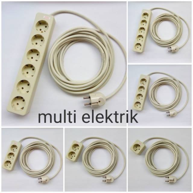 Jual stop kontak uticon 1 2 3 4 5 6 lubang kabel eterna 3 5 7 meter - stopkontak colokan listrik ...