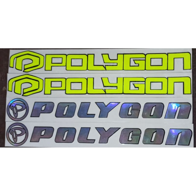 Jual Stiker Frame Sepeda POLYGON Cutting Sticker 2 pcs | Shopee Indonesia