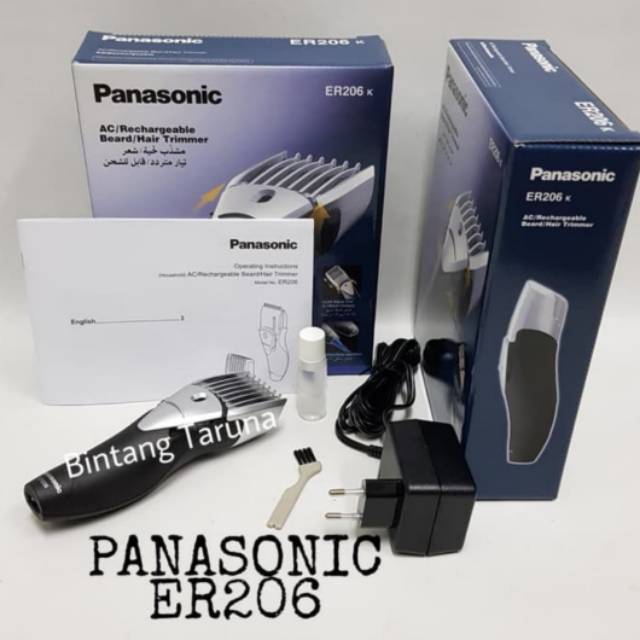 Jual Hair Trimmer Panasonic ER206 Beard Timer Panasonic ER206 Shaver ER ...