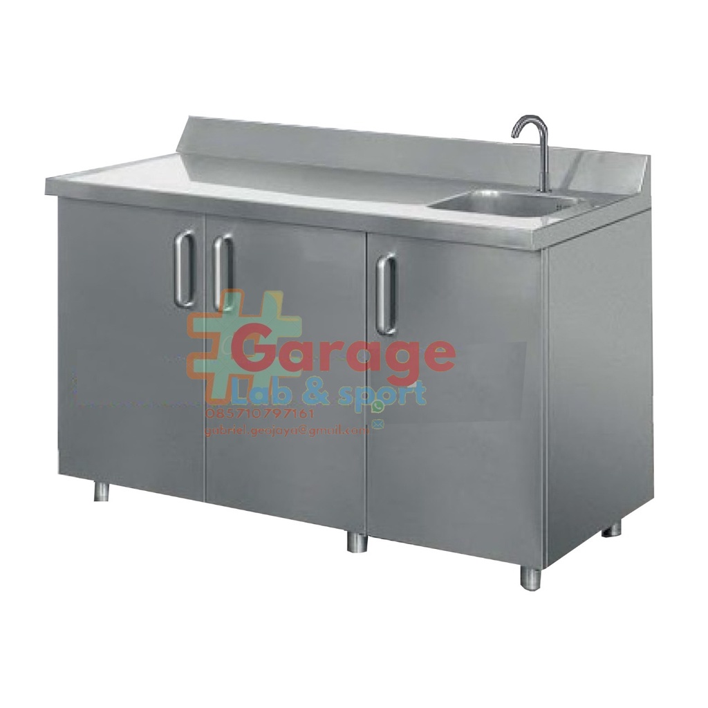 Jual Meja Praktek Laboratorium & Dapur Restoran Stainless with Wastafel ...