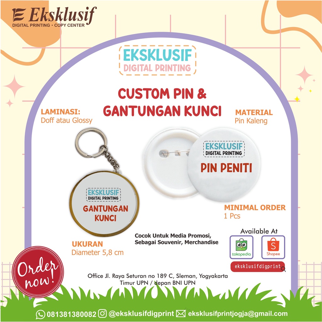 Jual CUSTOM PIN PENITI DAN PIN GANCI CUSTOM | Shopee Indonesia