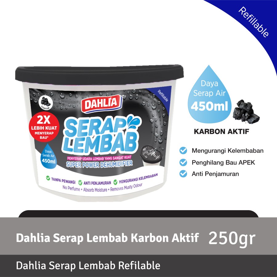 Jual Dahlia Serab Lembab dan bau dengan Karbon Aktif 250 gram bisa ...