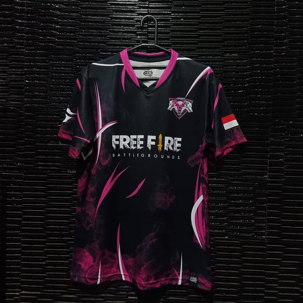 Jual baju ff free fire asap custom nama dan logo free jersey gaming ...