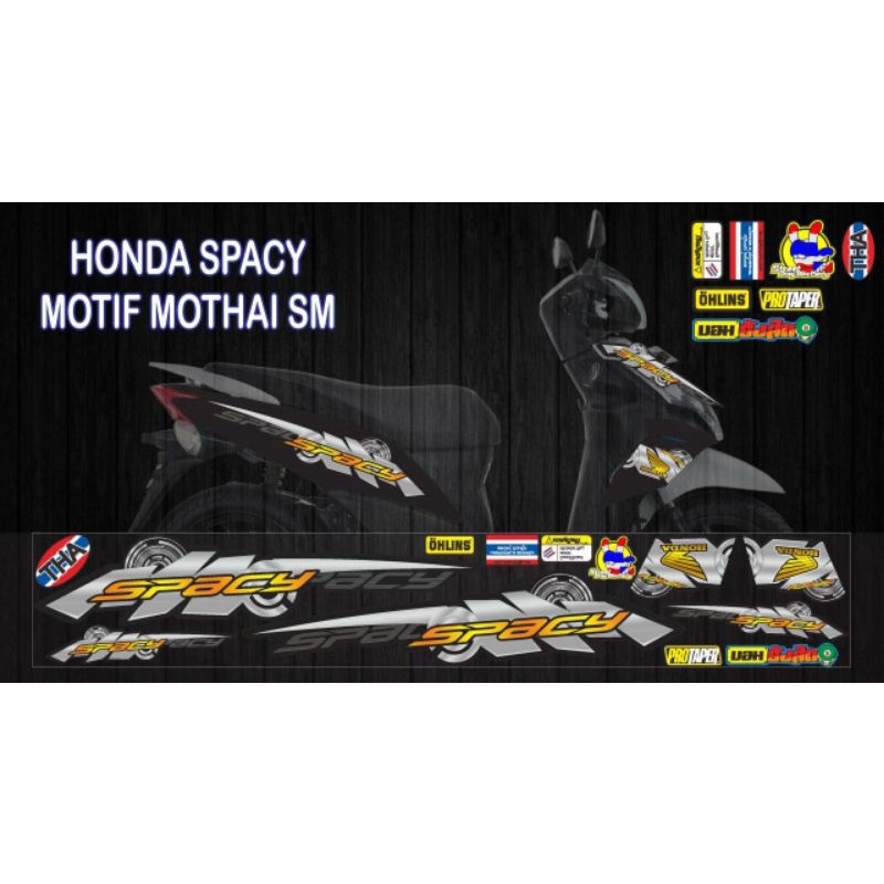 Jual stiker striping decal variasi honda spacy motif mothai sm | Shopee ...