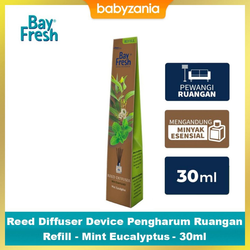 Jual Bayfresh Reed Diffuser Pengharum Ruangan Refill - Mint Eucalyptus ...