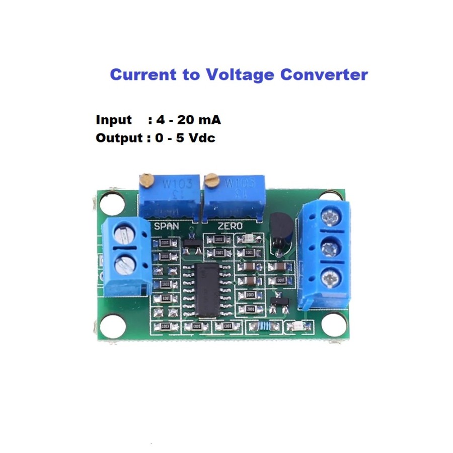 Jual 4-20mA to 0-5 Vdc Converter Module Non-Isolated DC 7-30V | Shopee ...