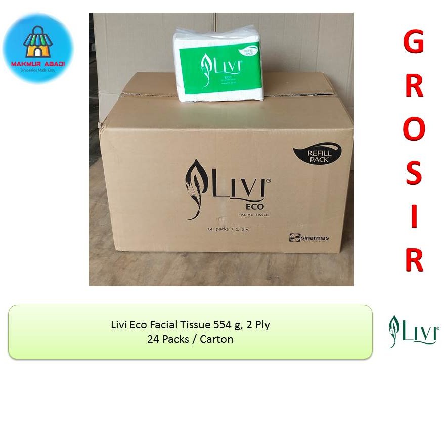 Jual Tissue Livi Eco Facial 1 Dus Isi 24 Pack | Shopee Indonesia