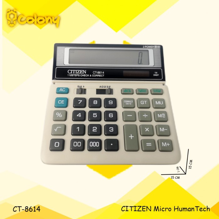 Jual Kalkulator Besar Citizen CT-512 Original Kalkulator Digital Dagang ...