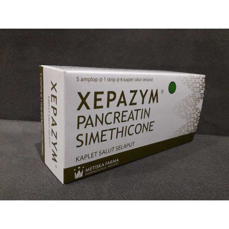 Jual XEPAZYM Pancreatin Simeticone (dus 30 kaplet) | Shopee Indonesia