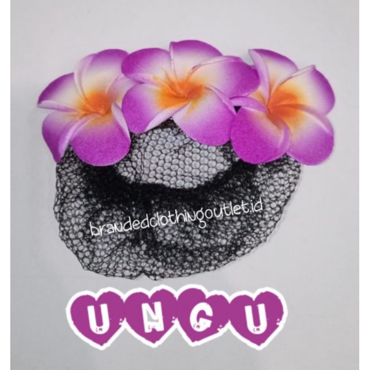 Jual JEPIT RAMBUT OTOMATIS + HAIRNET / HAIRNET BUNGA KAMBOJA KHAS BALI ...