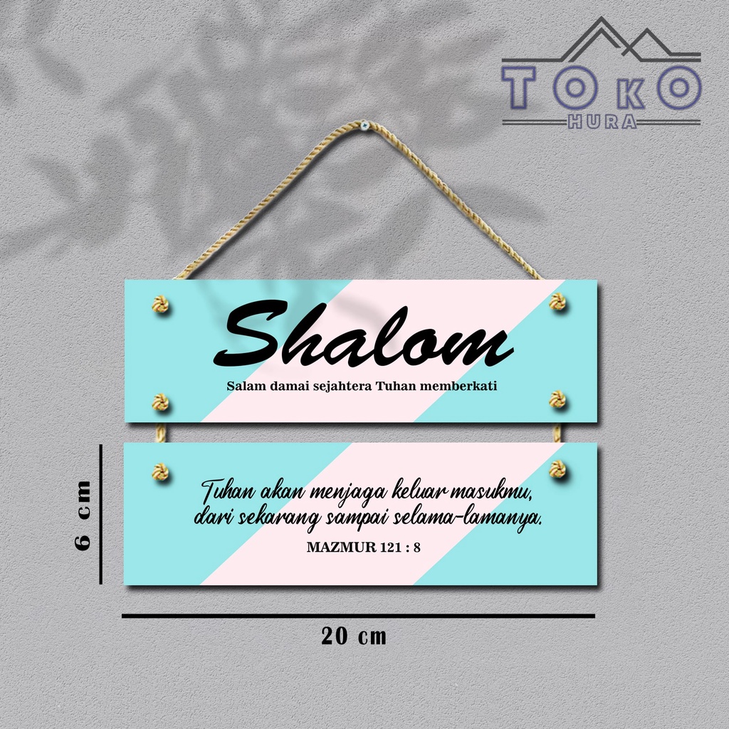 Jual Hiasan Dinding Pintu Ucapan Shalom kristen / Syalom | Shopee Indonesia