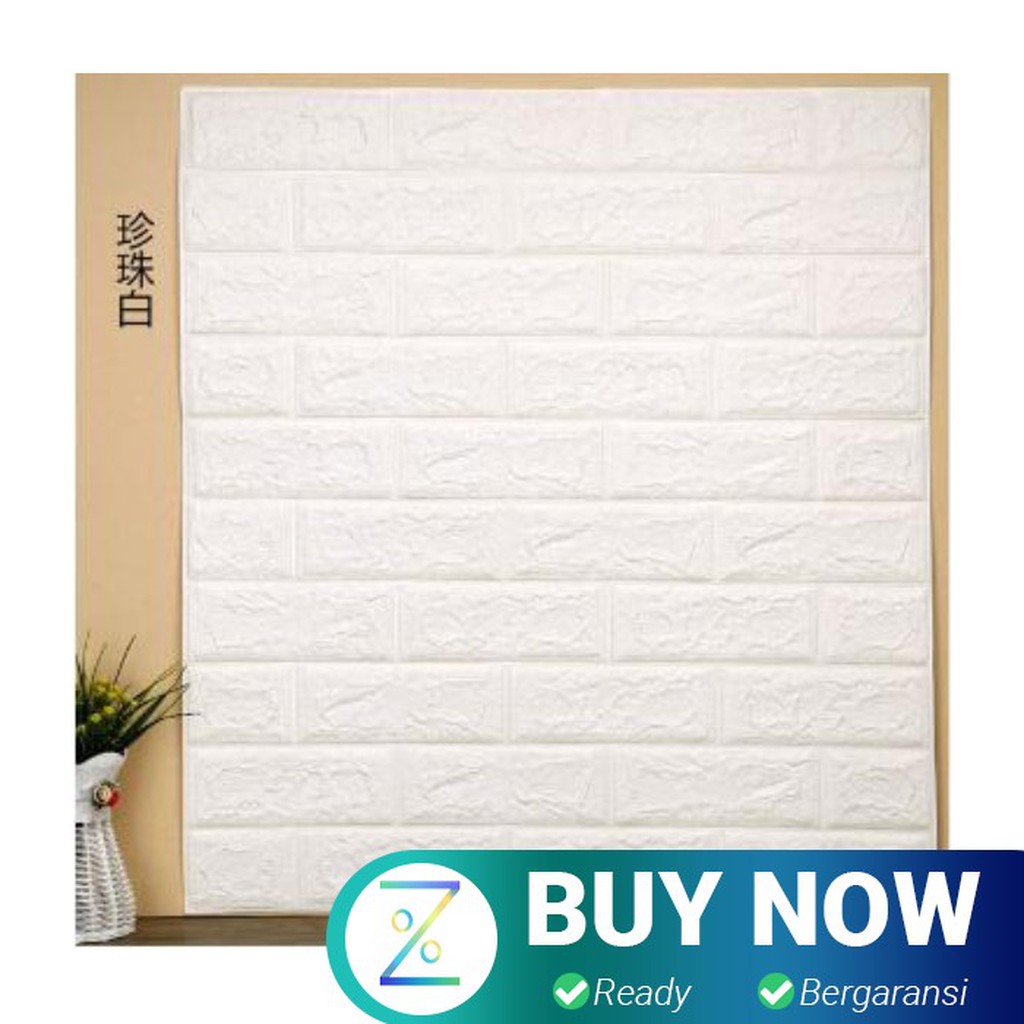 Jual Sticker Wallpaper Dinding 3D Embosed Model Bata 77x70cm - WP072 ...