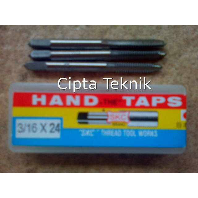 Jual Hand Tap SKC 3/16 inchi x 24 BSW HandTap 3/16inchi 24BSW Tap Ulir ...