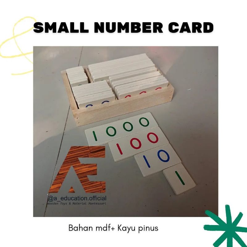 Jual Small Number Card Montessori | Shopee Indonesia