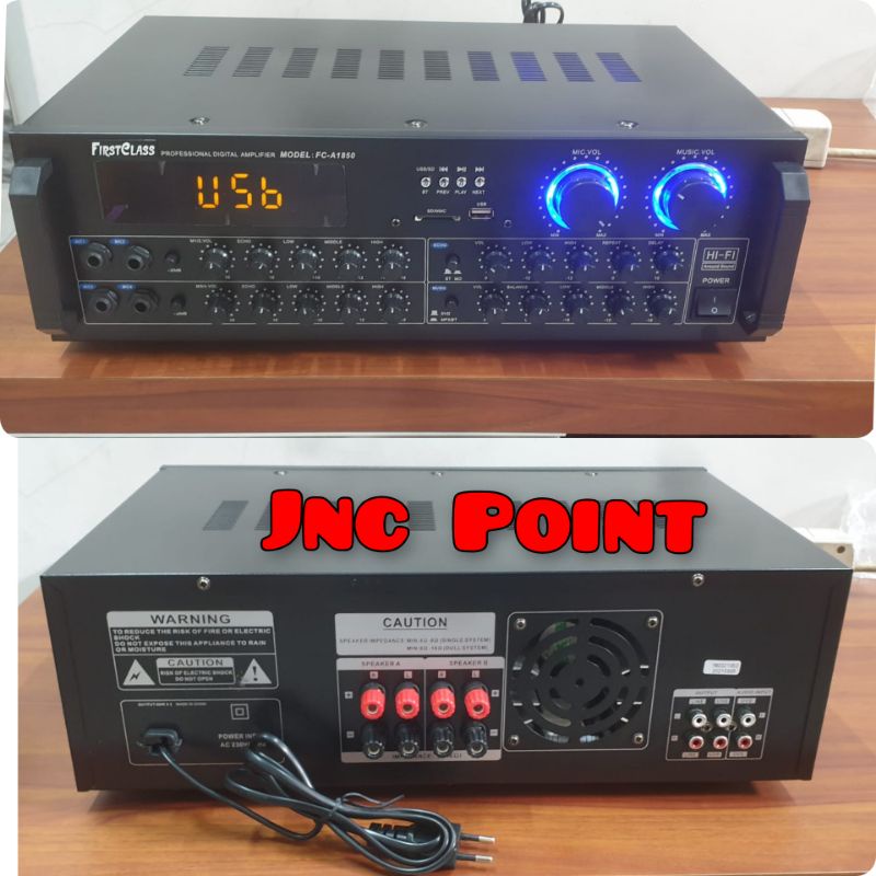 Jual Power Amplifier FIRSTCLASS FC-A1850 / FC A1850 / FCA1850 Bluetooth | Shopee Indonesia