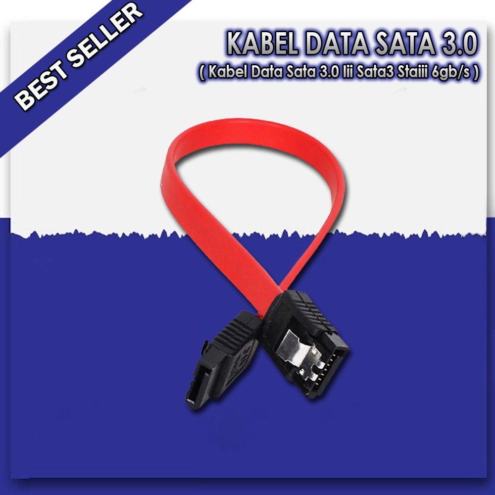 Jual Kabel data Sata 3 / Sata III 6Gb (for Kabel Hdd) Jepit ORIGINAL ...